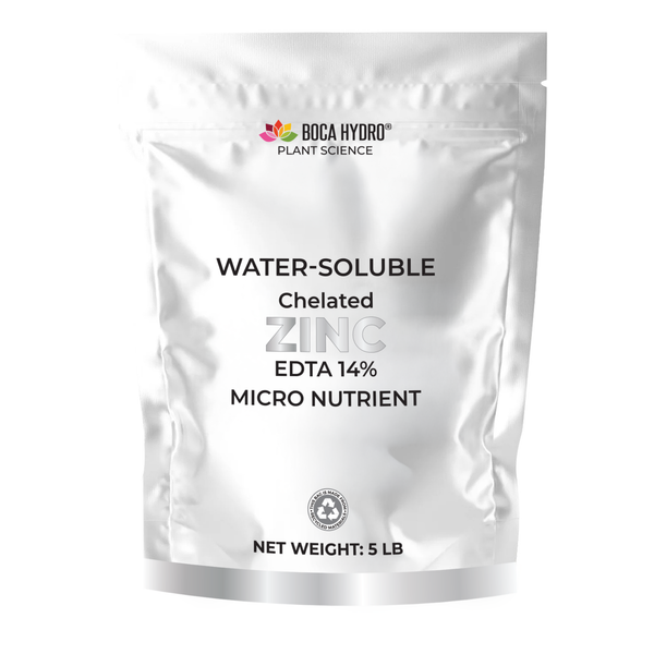 Boca Hydro Chelated Zinc EDTA 14% Water Soluble Micronutrient - bocahydro